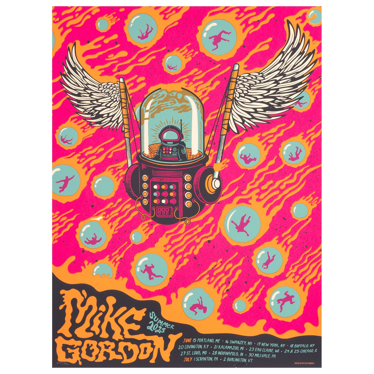 Mike Gordon Summer 23 Flying Games Poster – Phish Dry Goods